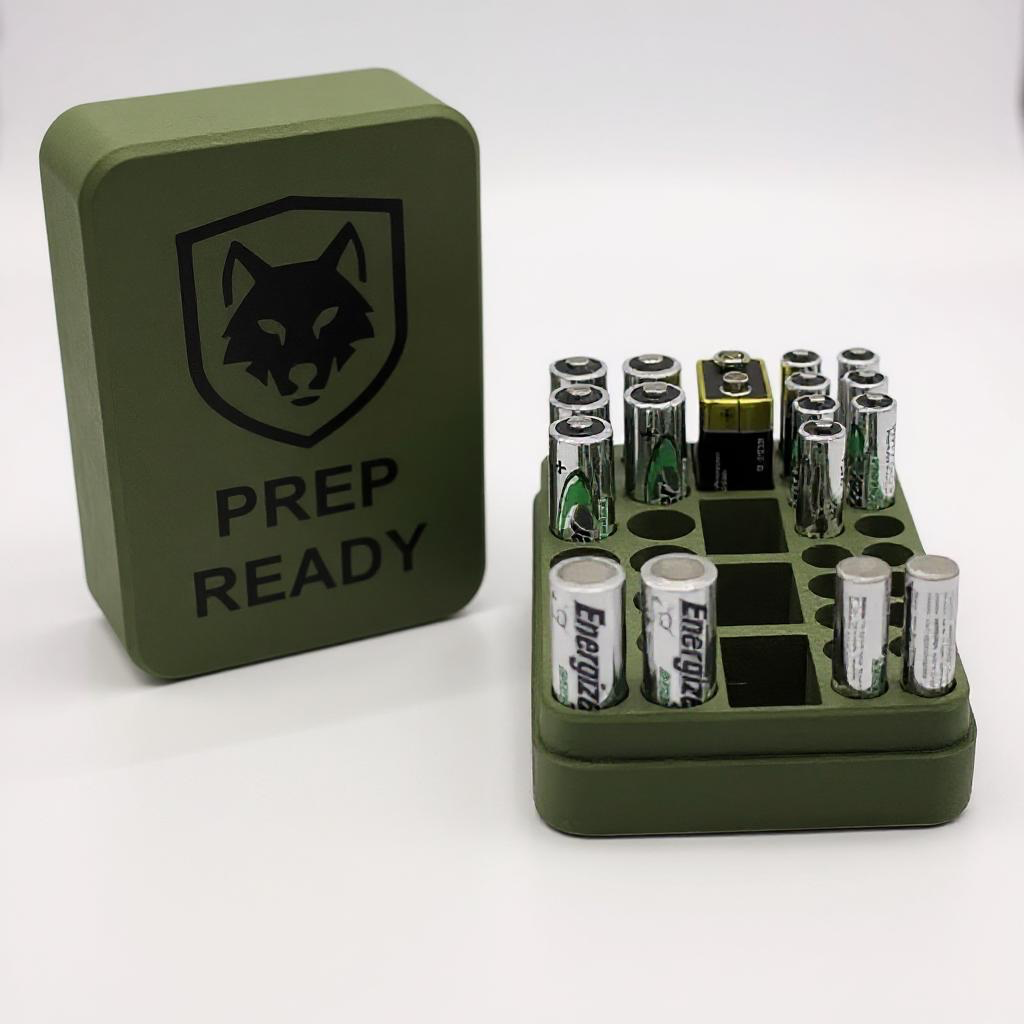 PREP READY 3D‑Printed Rechargeable Battery Storage Box – Organizer for ...